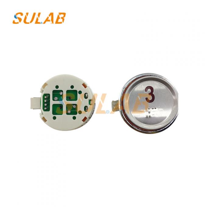 ปุ่ม Sigma Elevator Lop Cop แบบกลมพร้อมอักษรเบรลล์